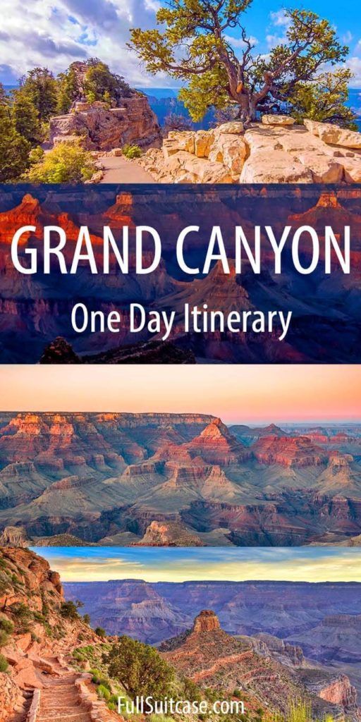 One Day in Grand Canyon: South Rim Itinerary with Top Sights (+Map)