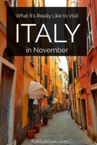 What It's Really Like to Visit Italy in November (+ Fall Travel Tips)