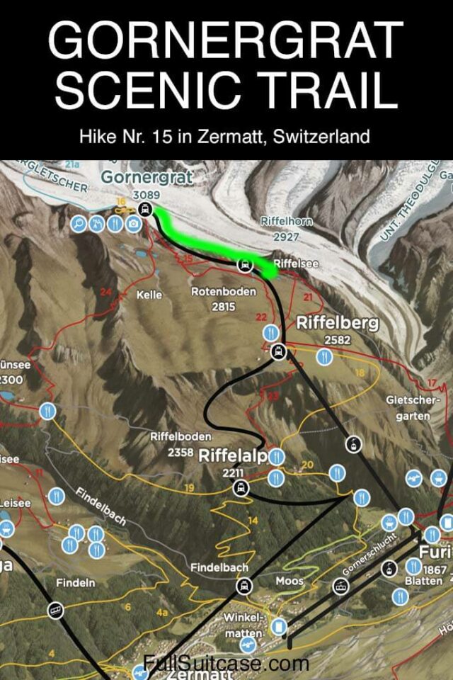 Best Hike at Gornergrat, Zermatt: Scenic Trail Nr. 15 to Rotenboden