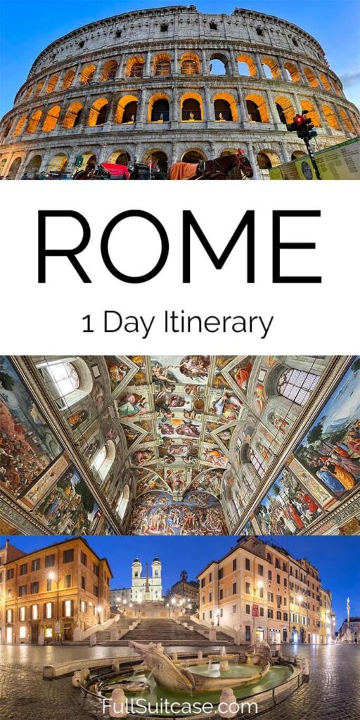 BEST of Rome in a Day: Things to Do, 1-Day Itinerary, Map & Tips